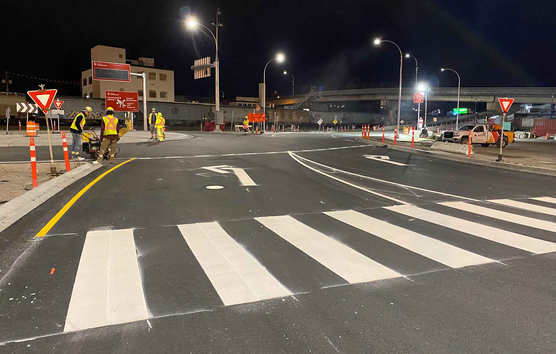 Traffic Roundabout - Scottish Line Painting